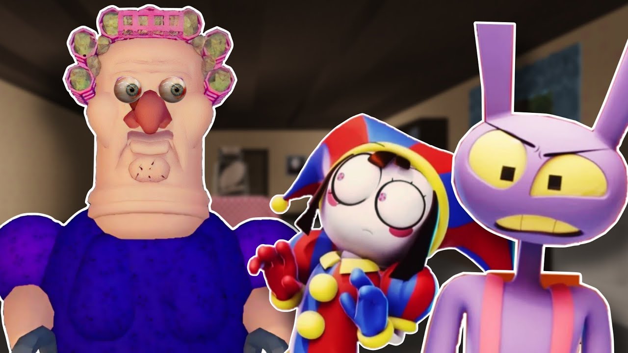 GRUMPY GRAN! (SCARY OBBY) Pomni x Jax #369 - YouTube