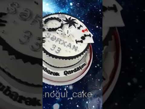 Kişi ad günü ücün tort 🎂