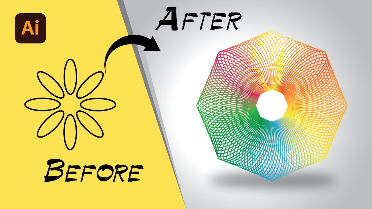 Create the Spirograph Effect in Illustrator. spirograph effect in ...
