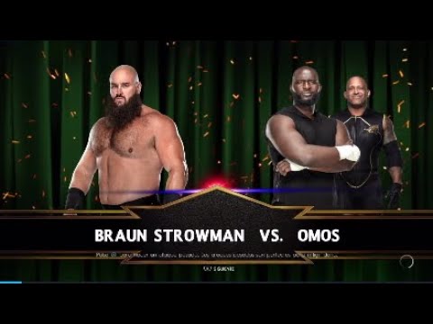 WWE Crow Jewel 2022 Braun Strowma vs Omos - YouTube