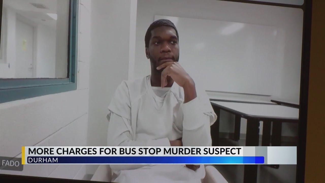 More charges for suspect in Durham bus stop murder - YouTube