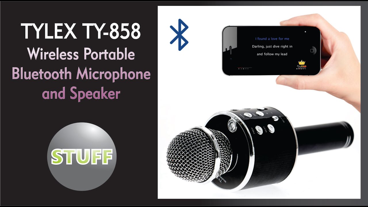 Tylex TY-858 Wireless Bluetooth Microphone and Speaker | STUFF - YouTube