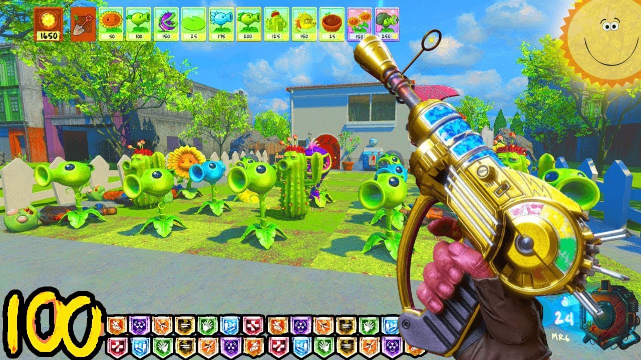 PLANTS VS ZOMBIES BUT IT"S AN FPS IN CALL OF DUTY! [BO3 Zombies] - YouTube