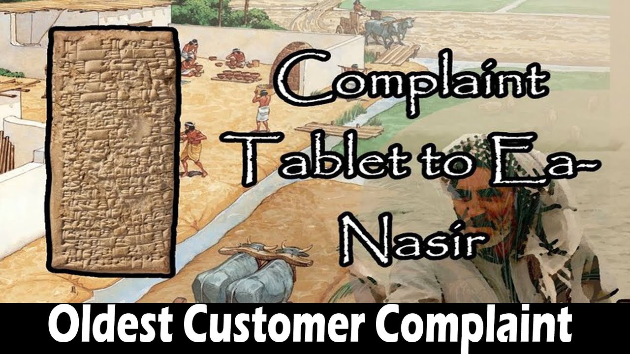 Oldest Customer Complaint: Akkadian Tablet to Ea-Nasir - YouTube