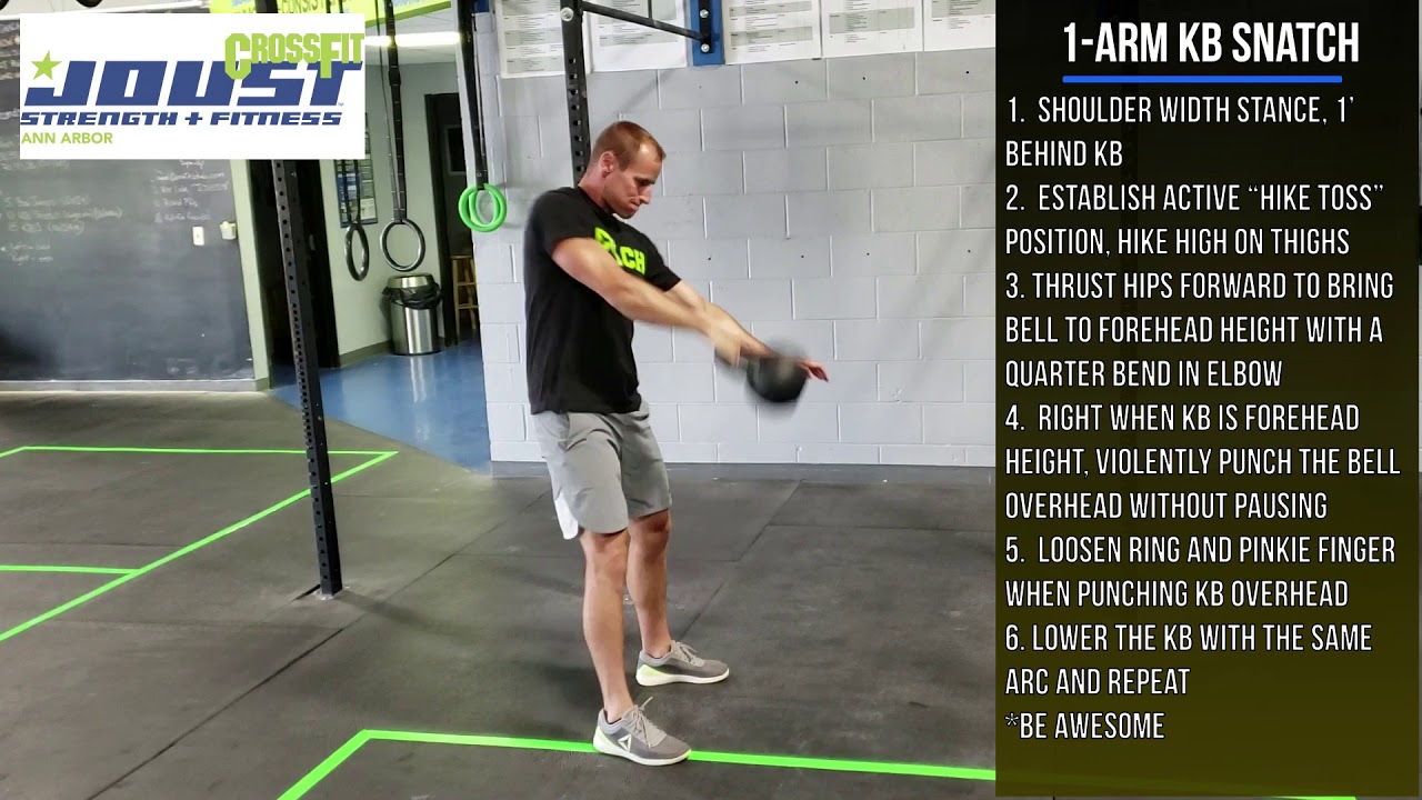 How to do kettlebell snatches - CrossFit Joust - YouTube