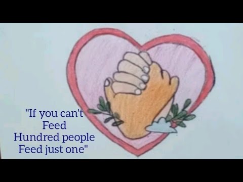 World Humanitarian Day Drawing /World Humanitarian Day poster ...