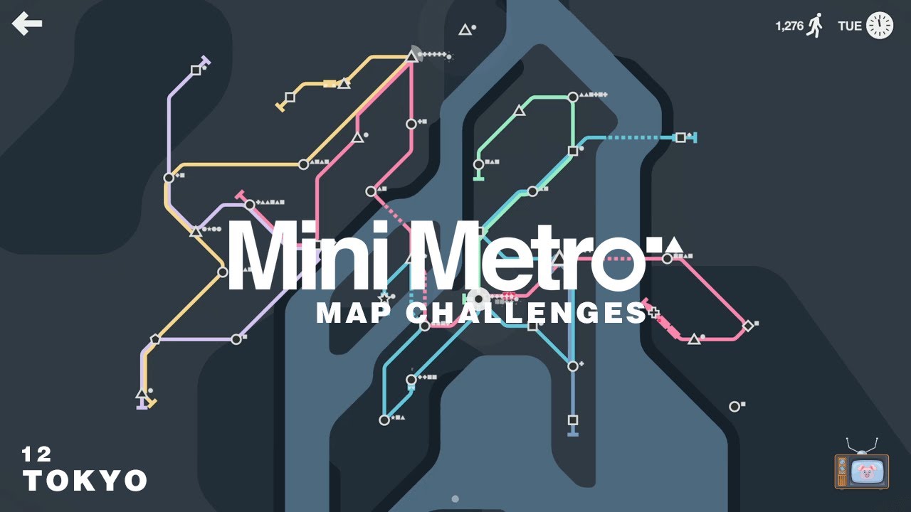 Mini Metro[Map Challenges]: [12 - Tokyo] - YouTube