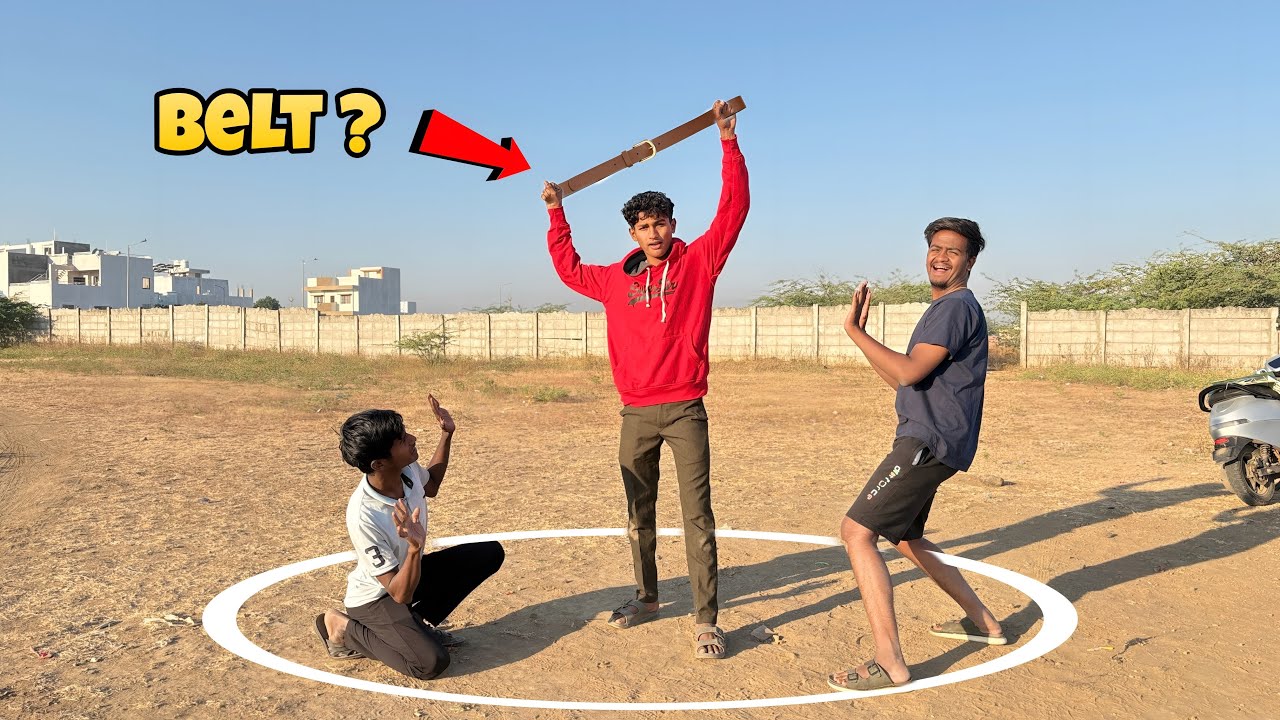 Belt Beating Challenge 😱 | Circle Ke Andar Kaun Bachega? | Funny ...
