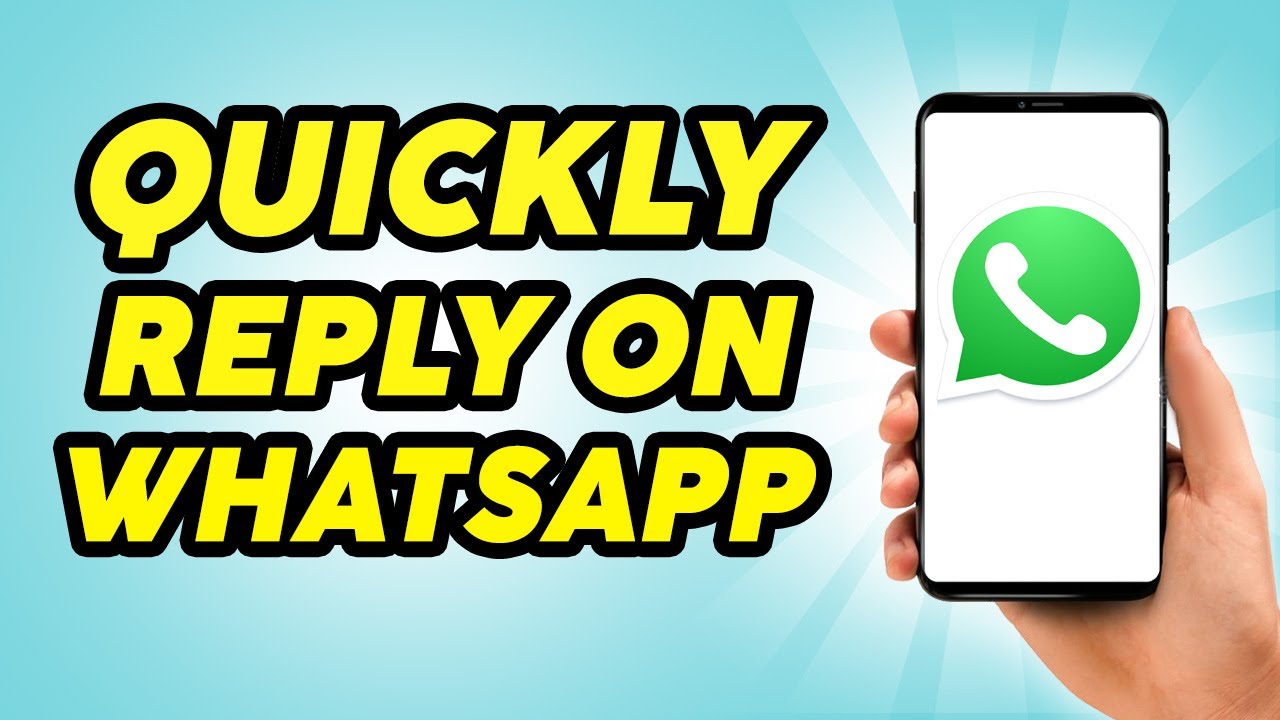 How to Quickly Reply on WhatsApp Business 2023- Quick Reply - YouTube