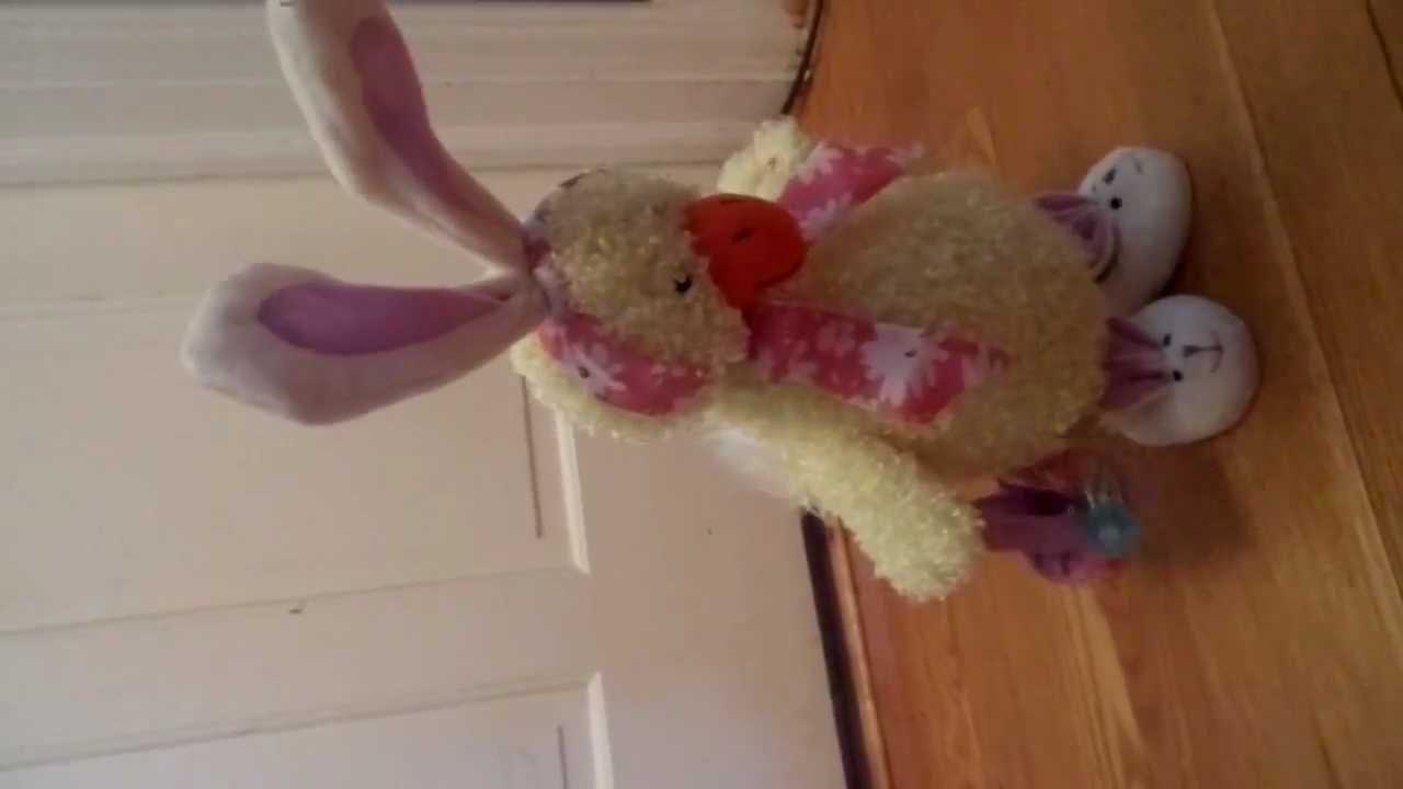 Easter Chuckling Duck Chicken with Rabbit Bunny Costume Dancing Musical ...