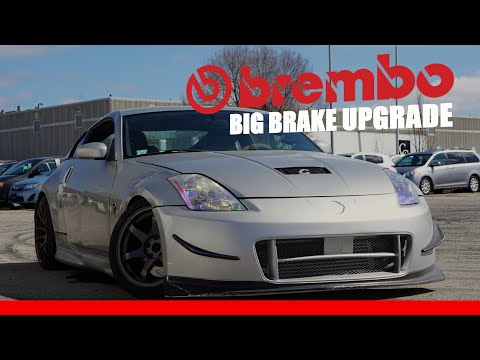 350Z BREMBO BIG BRAKES UPGRADE *FULL INSTALL VIDEO* - YouTube
