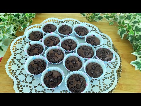 Tam Beslenme Çantasına Koymalık Mini Mini Damla Çikolatalı Cupcake Tarifi - Kakaolu Cupcake
