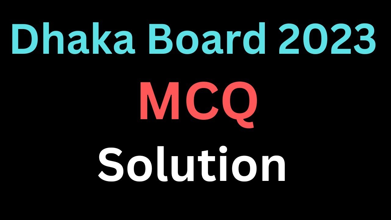 SSC Math MCQ Question Solution 2023 || SSC Dhaka Board Math Solve 2023 ...
