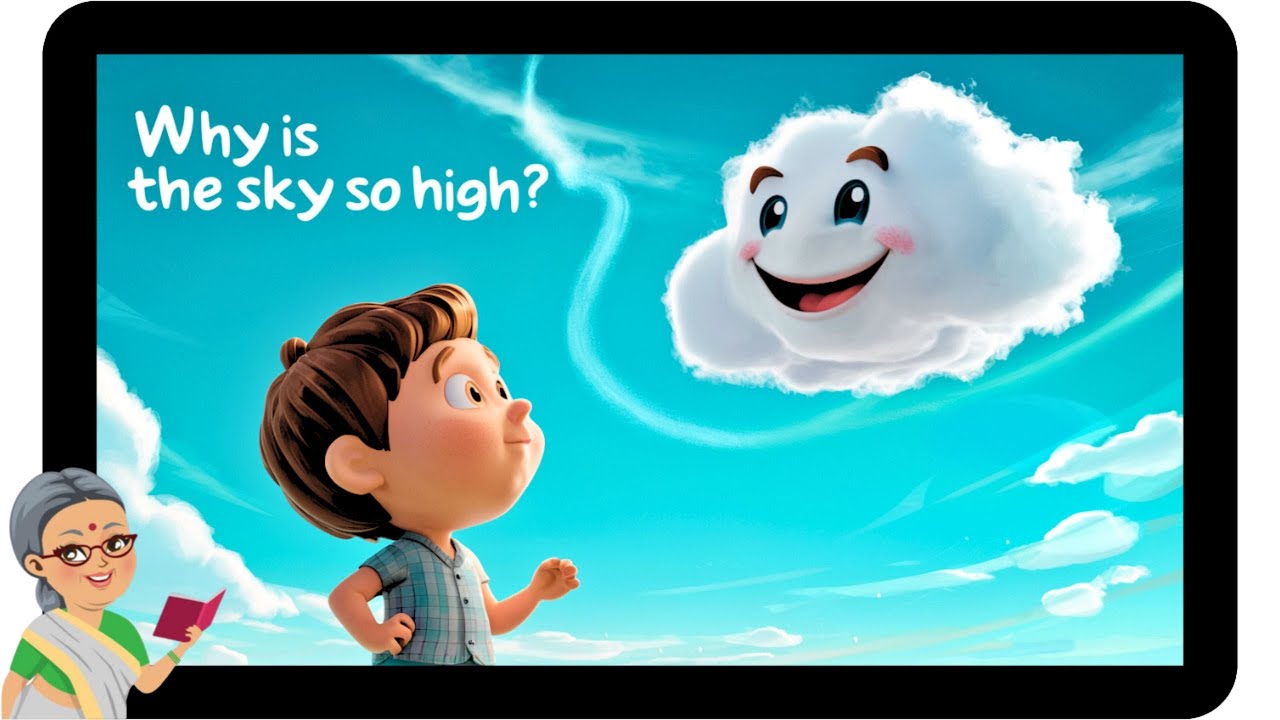 Why the SKY is so high? I Kid's Stories in English I Sky so high Kids ...