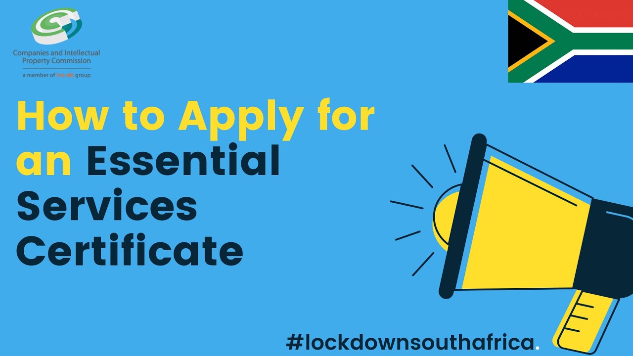 How to Apply for an Essential Services Certificate - YouTube