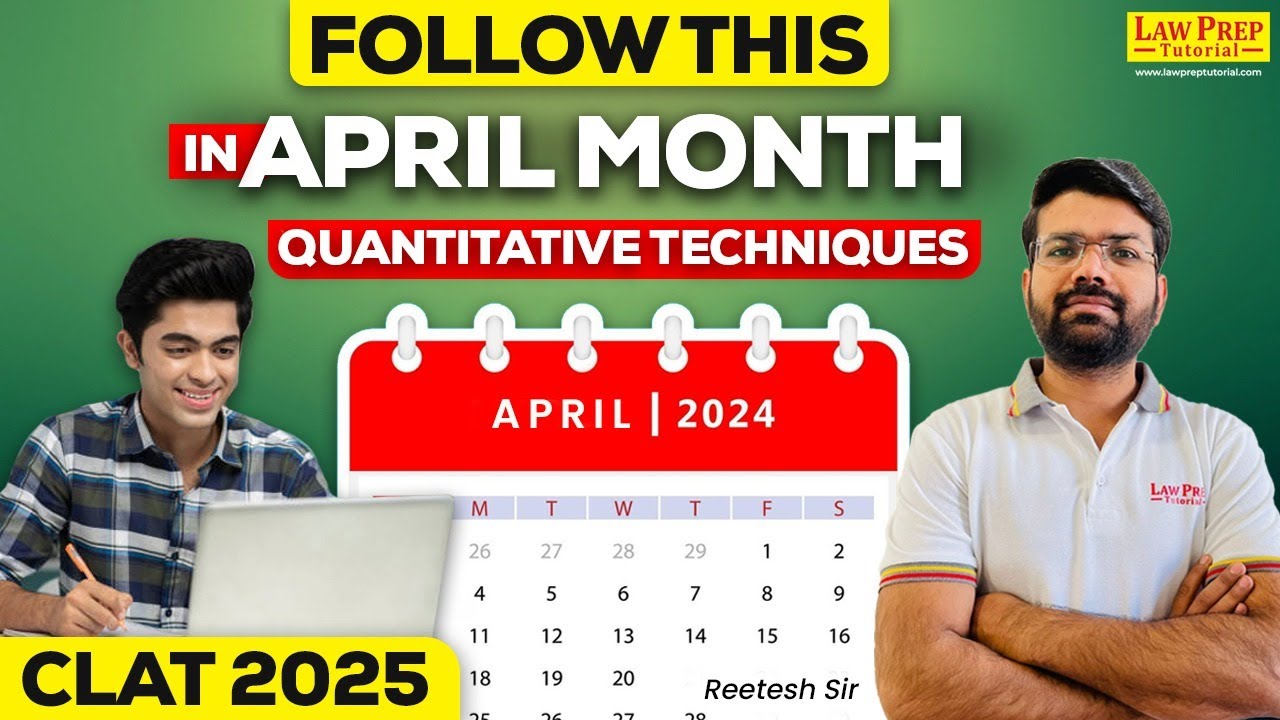 CLAT 2025 : Strategy to crack QT | Quantitative Techniques Time Table ...
