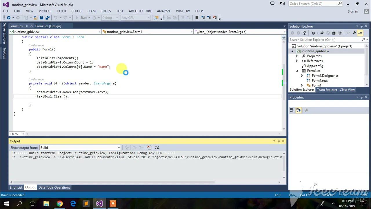Creating GridView Runtime in c# windows form application - YouTube