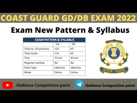 COAST GUARD EXAM PATTERN 2022|COAST GUARD EXAM SYLLABUS 2022|COAST ...