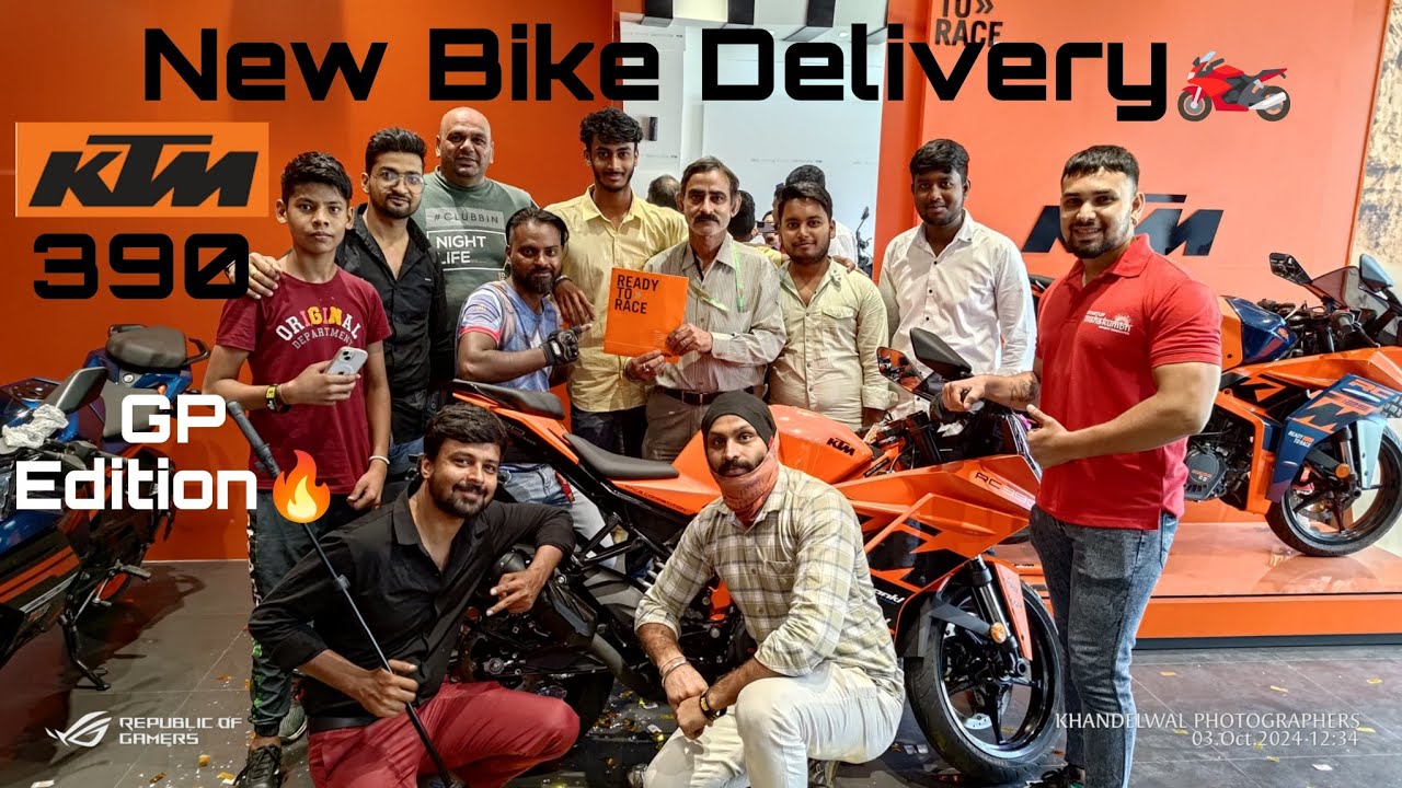 Finally Taking Delivery of KTM RC 390 GP Edition🏍️| Friends new Bike ...