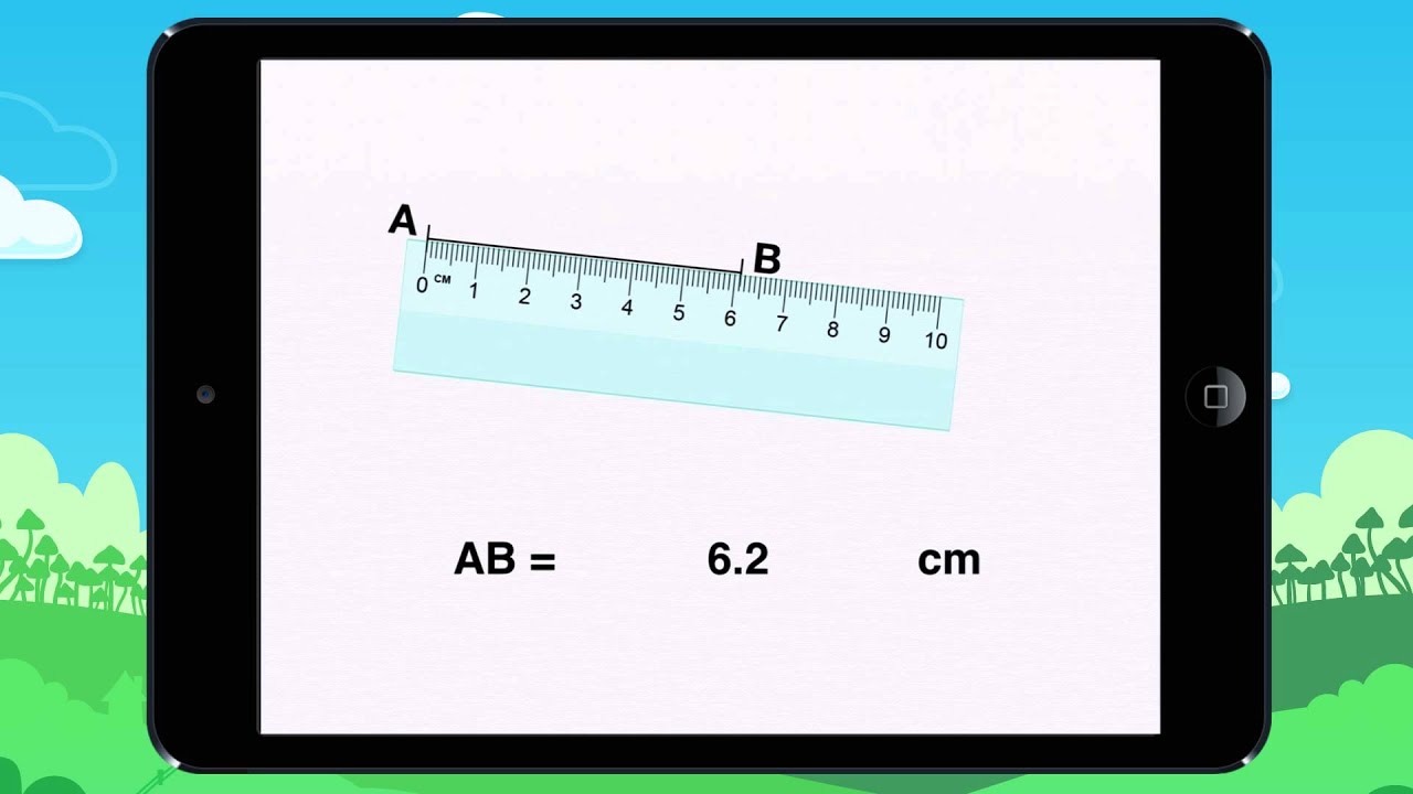 Measuring line segments. Example 1 - YouTube