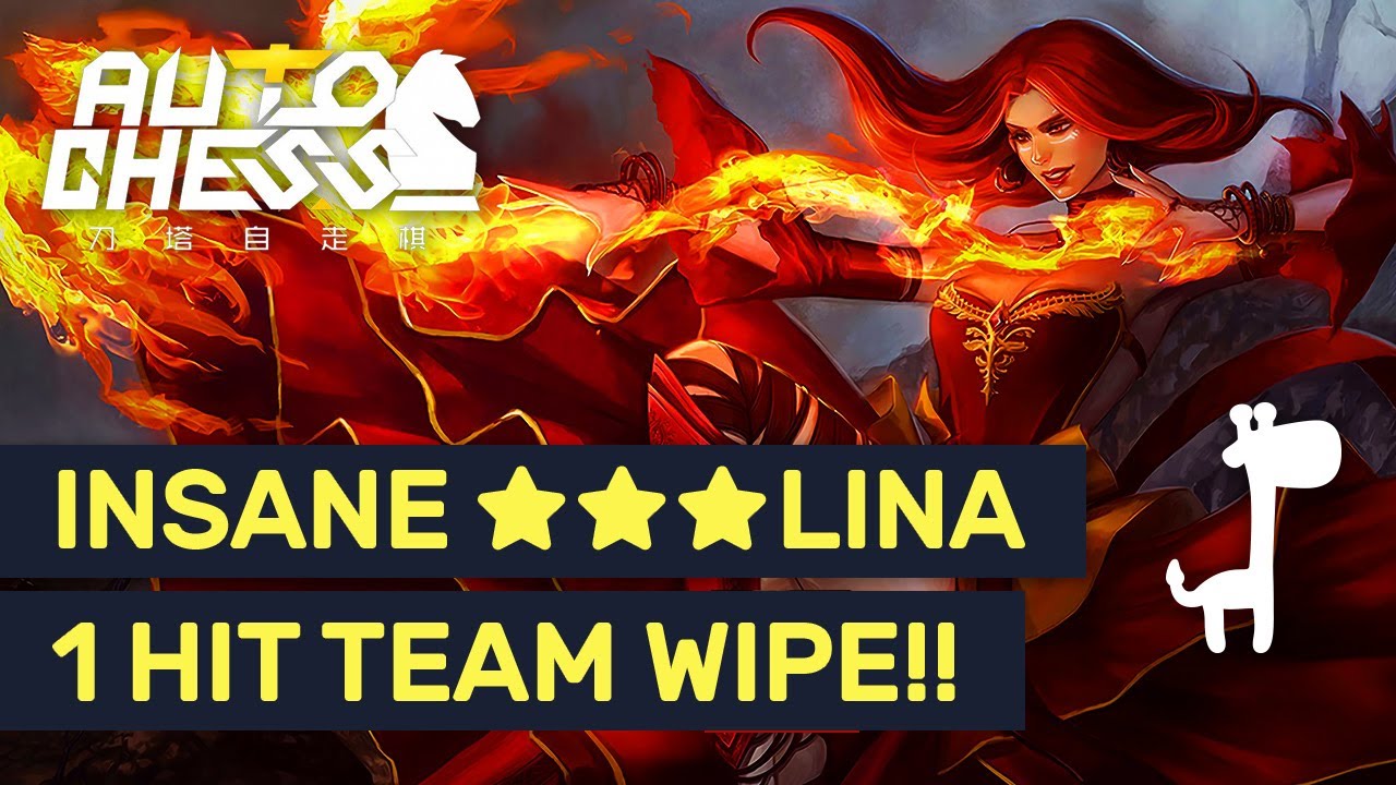 LINA 1 HIT TEAM WIPE!! Dota Auto Chess INSANE WIZARDS MAGE BUILD ...