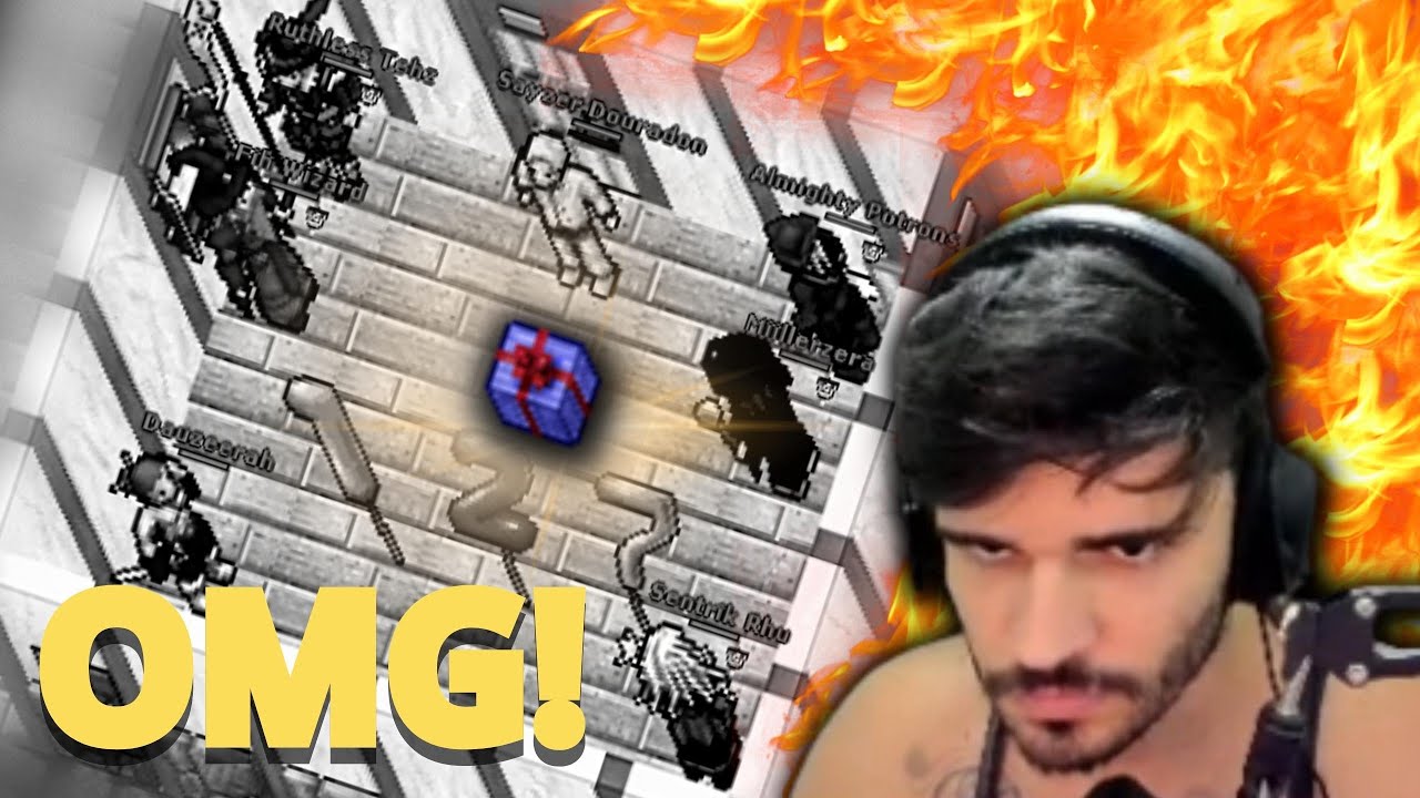 LEVEL 8 GANHA PRESENTE DE 7K DE TIBIA COINS! TEMPORADA DE CAÇA AO ...