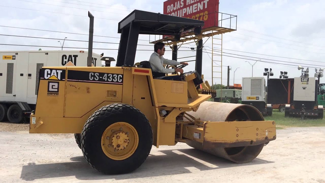 2002 CAT CS-433C - YouTube