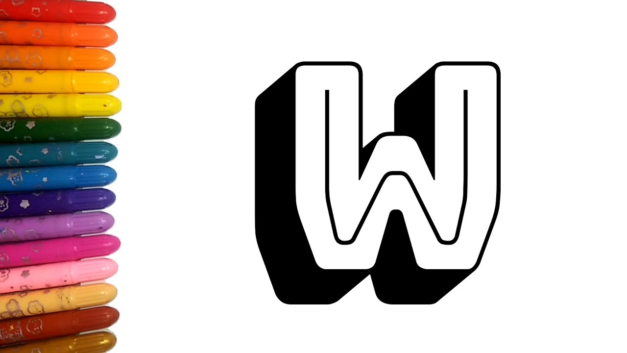 Abc Alphabet Song Drawing Letter W Easy - YouTube