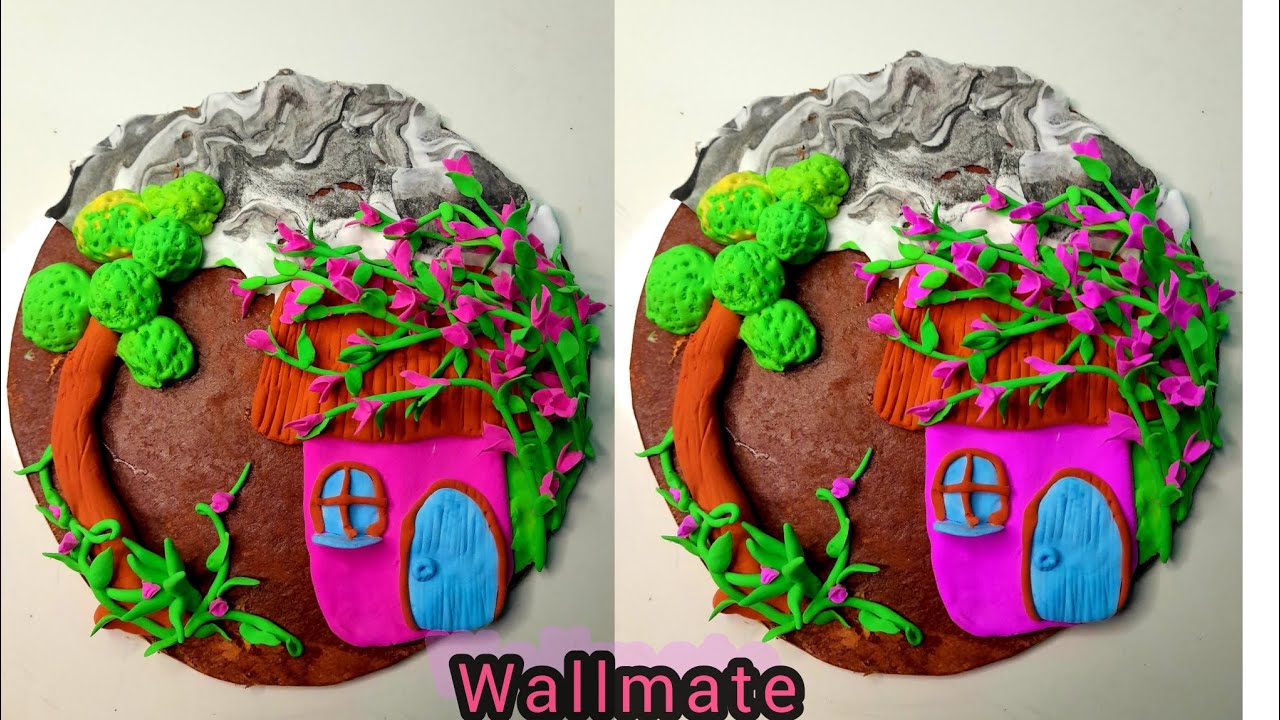 Clay wallmate making tutorial /wallhanging making tutorial using clay ...