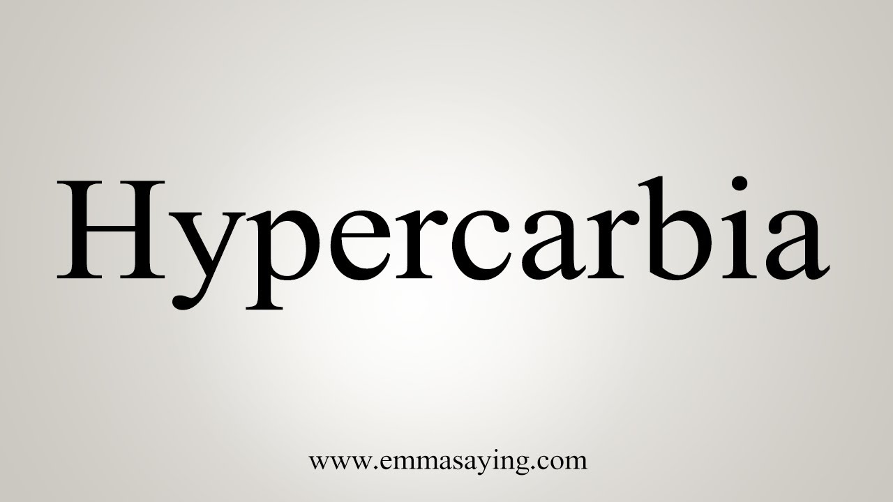How To Say Hypercarbia - YouTube