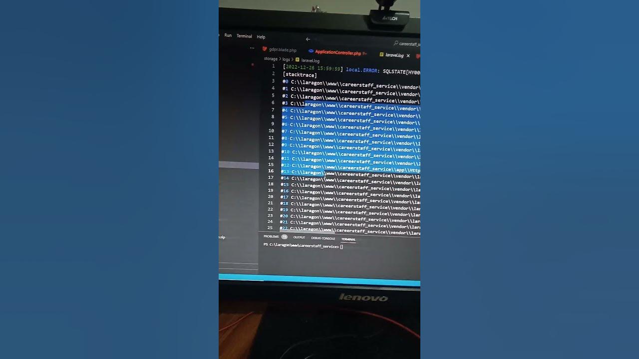 Find Exception Logs in Laravel | Php Laravel | Shorts - YouTube