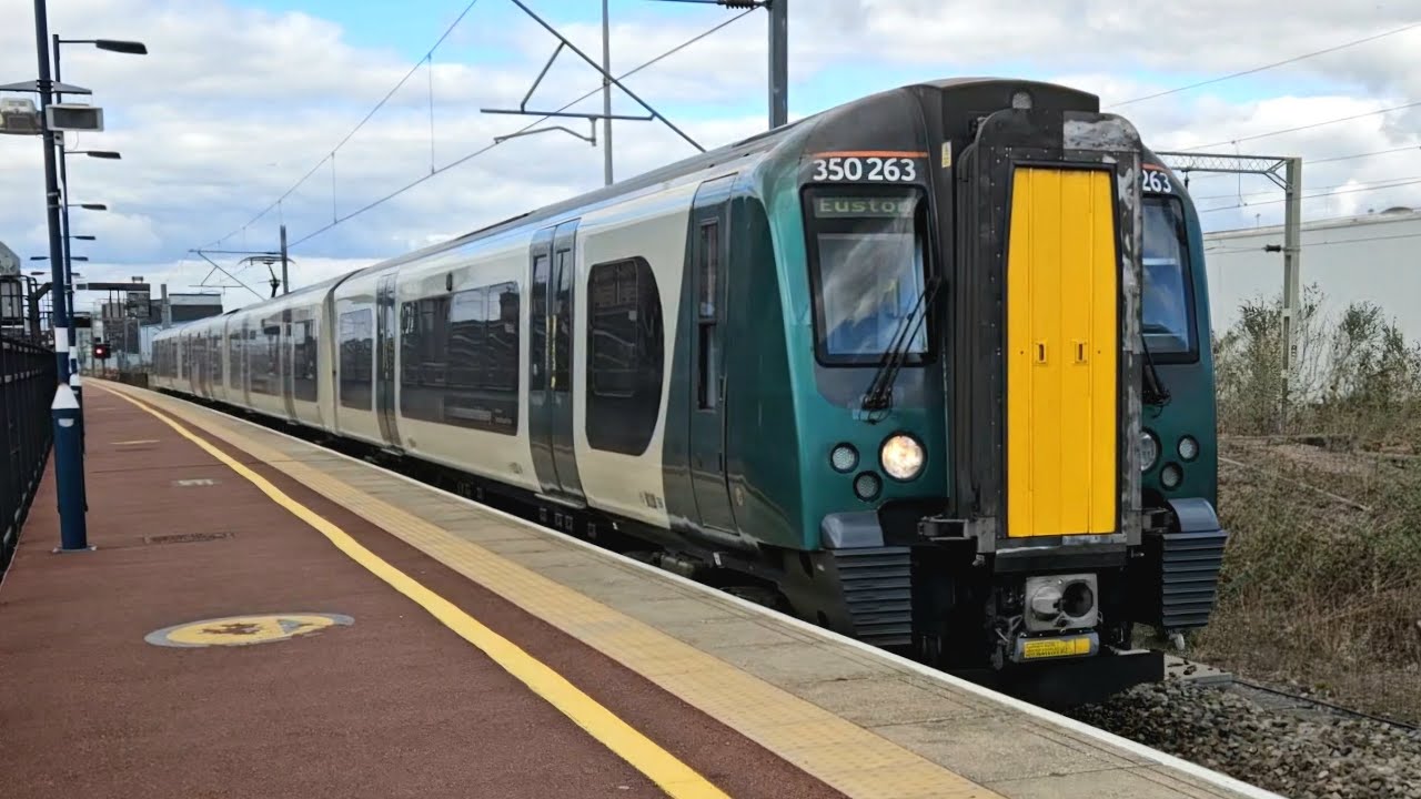 LNWR Class 350 departing Rugby - YouTube