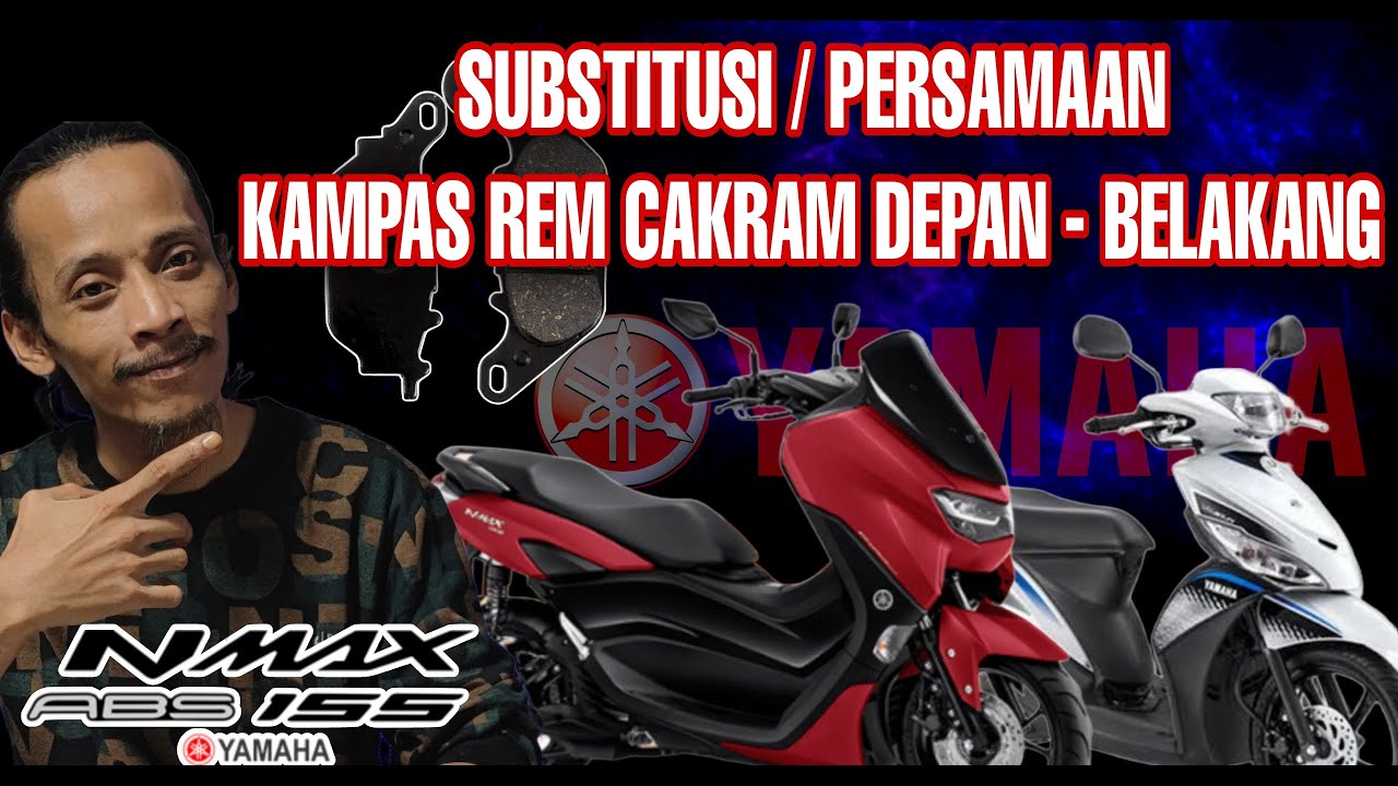2023 NMAX !!! SUBTITUSI / PERSAMAAN KAMPAS REM CAKRAM BELAKANG YAMAHA NMAX 155 - MIO SPORTY ...