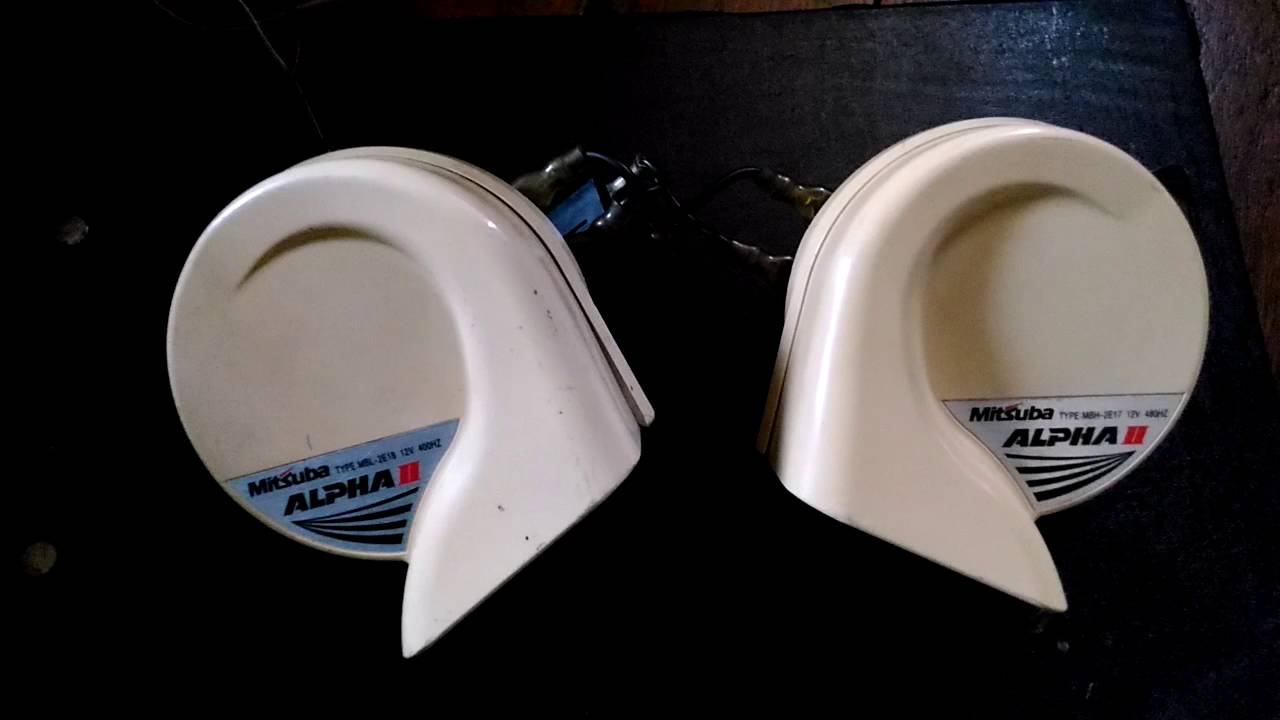 Mitsuba alpha 2 horn test. White casing. - YouTube