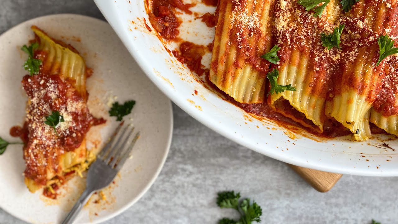 Manicotti pasta recipe -How to make Manicotti pasta-Stuffed Manicotti ...
