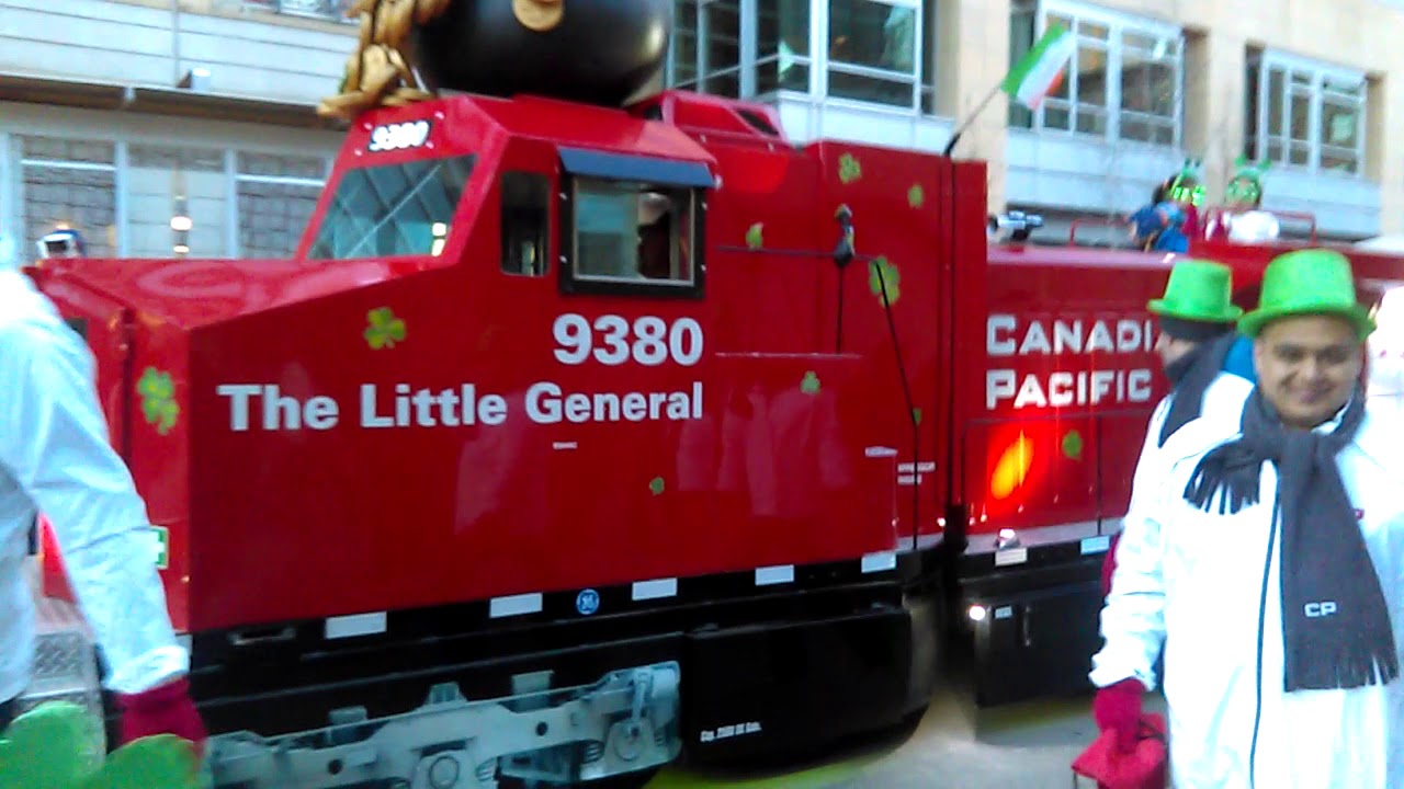 CP train at the st Patricks Day parade - YouTube