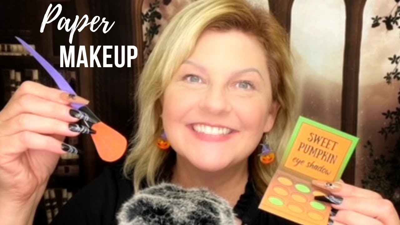 ASMR Doing your Halloween Makeup w/ Paper Cosmetics | Credit to ...