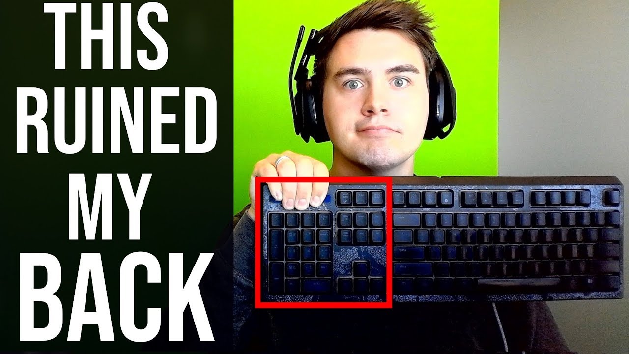 How My Gaming Keyboard Ruined My Back: BUT I FIXED IT - YouTube