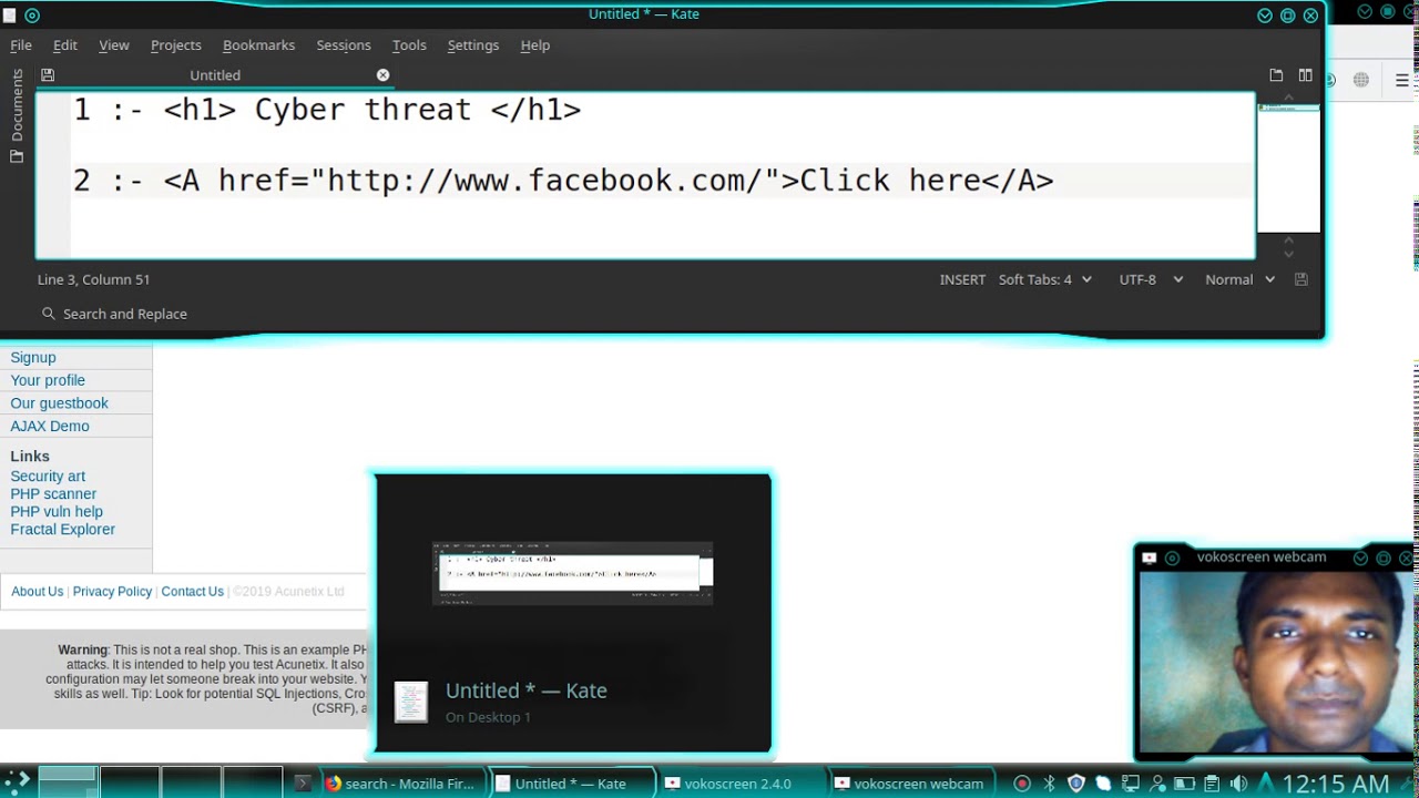 Web Application Testing 8 ( Testing HTML Injection On Lab ) - YouTube