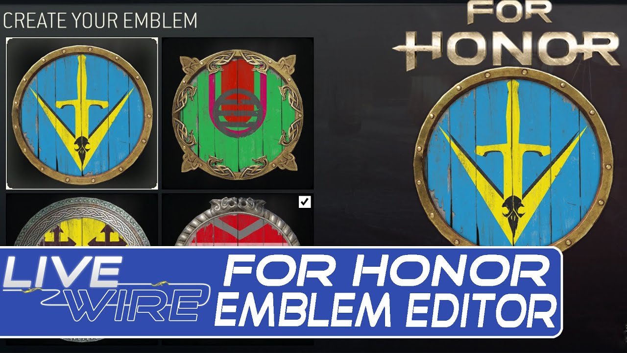 For Honor Player Emblem Creation! All Viking, Knight & Samurai Emblem ...