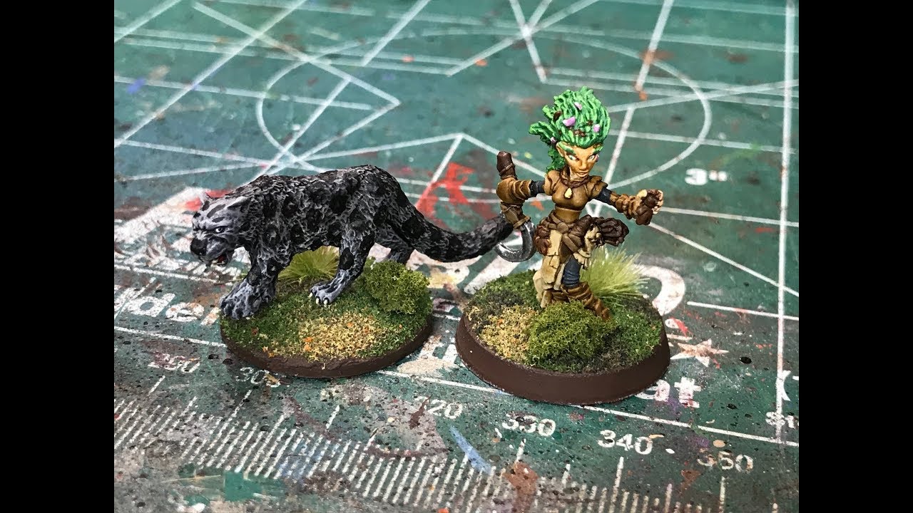 Painting Pathfinder Iconic Character Lini and Droogami - YouTube