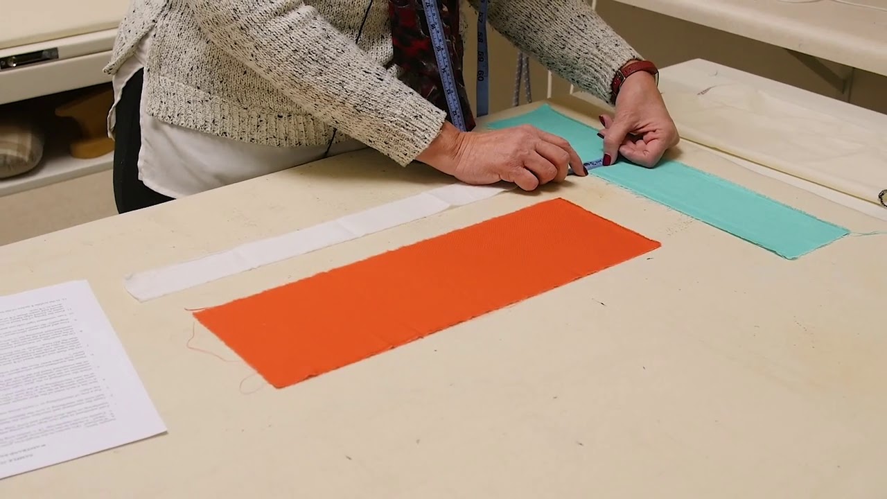 Waistband Part 1: Measuring and Cutting Fabric - YouTube