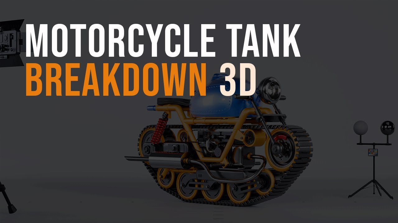 Breakdown Motorcycle Tank 3d. - YouTube