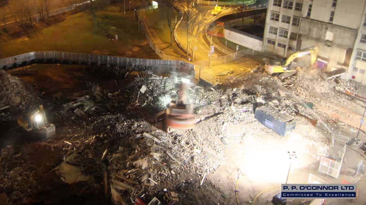 Manchester University Link Bridge Demolition PP O'Connor - YouTube