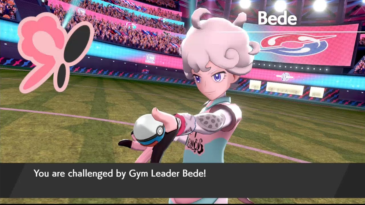 Pokemon Intrepid Sword- vs Gym Leader Bede - YouTube