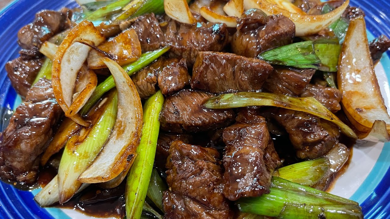 Stir fry beef black pepper recipe. Beff black pepper stir fry. Daging ...