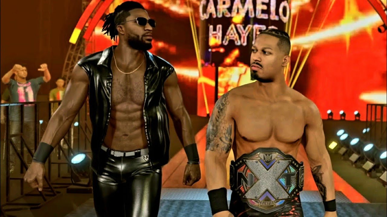 WWE 2K23 PS5 Trick Williams vs Kit Wilson 4K Race To NXT Pack DLC - YouTube