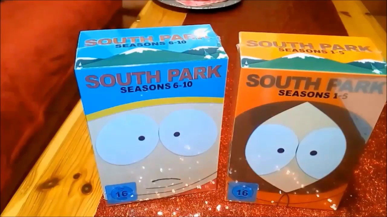 South Park Seasons 1-5 DVD Unboxing - die 1. DVD-Box - YouTube