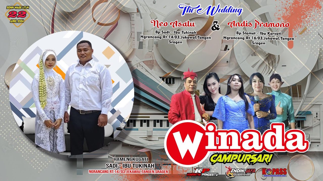 🔴Live Siang Campursari "WINADA" || ENDIN JAYA AUDIO || KP Pro ...