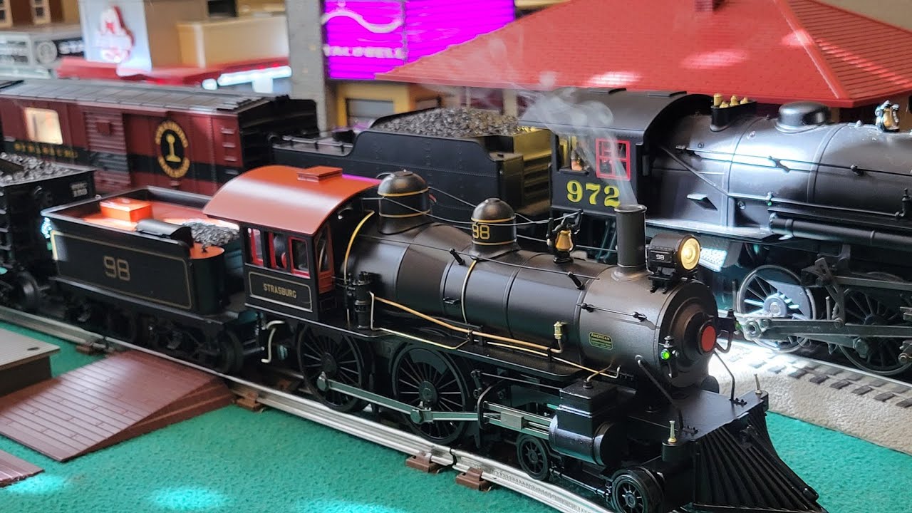 Strasburg #98 (MTH) & Strasburg #972 (Lionel) Run Session - First Run ...